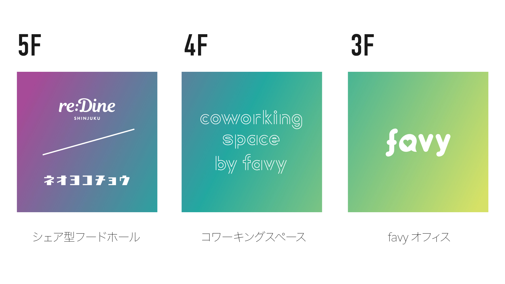 【6/18】新宿駅徒歩5分に「シェアオフィス シェア型フードホール」が誕生！各フロアの名称を紹介 – favy公式ブログ favicon(ファビコン)